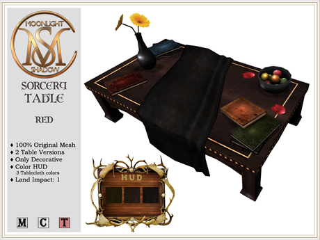 Second Life Marketplace - [MoonSha] Sorcery Sitting Room - Red (Boxed)